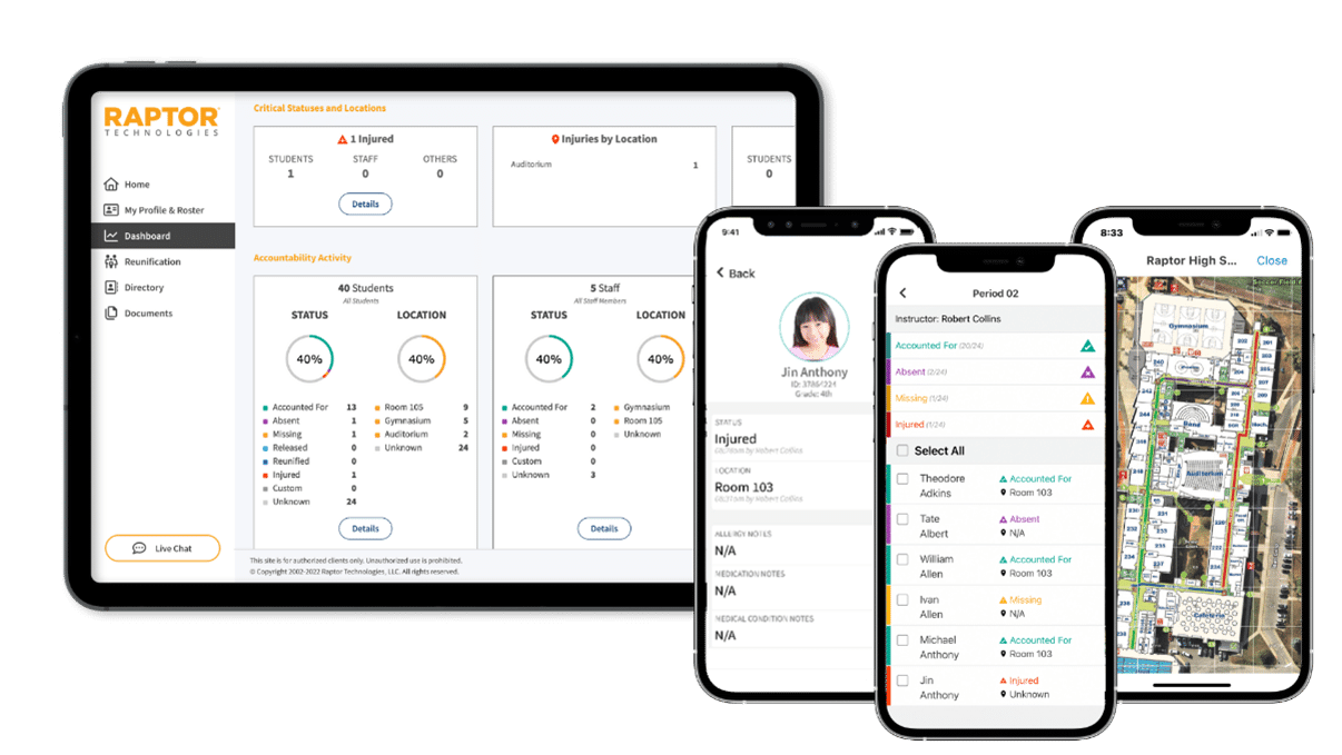 Real-Time Student Location Tracking | Raptor Technologies