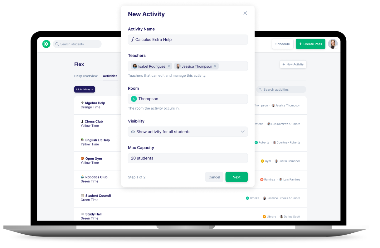 Flexible Activity Scheduling for Schools | Raptor Technologies